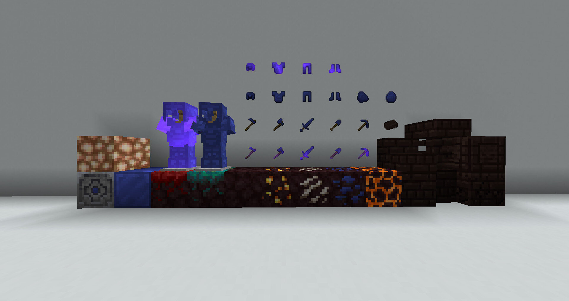 Blue Netherite 1.17 Minecraft Texture Pack