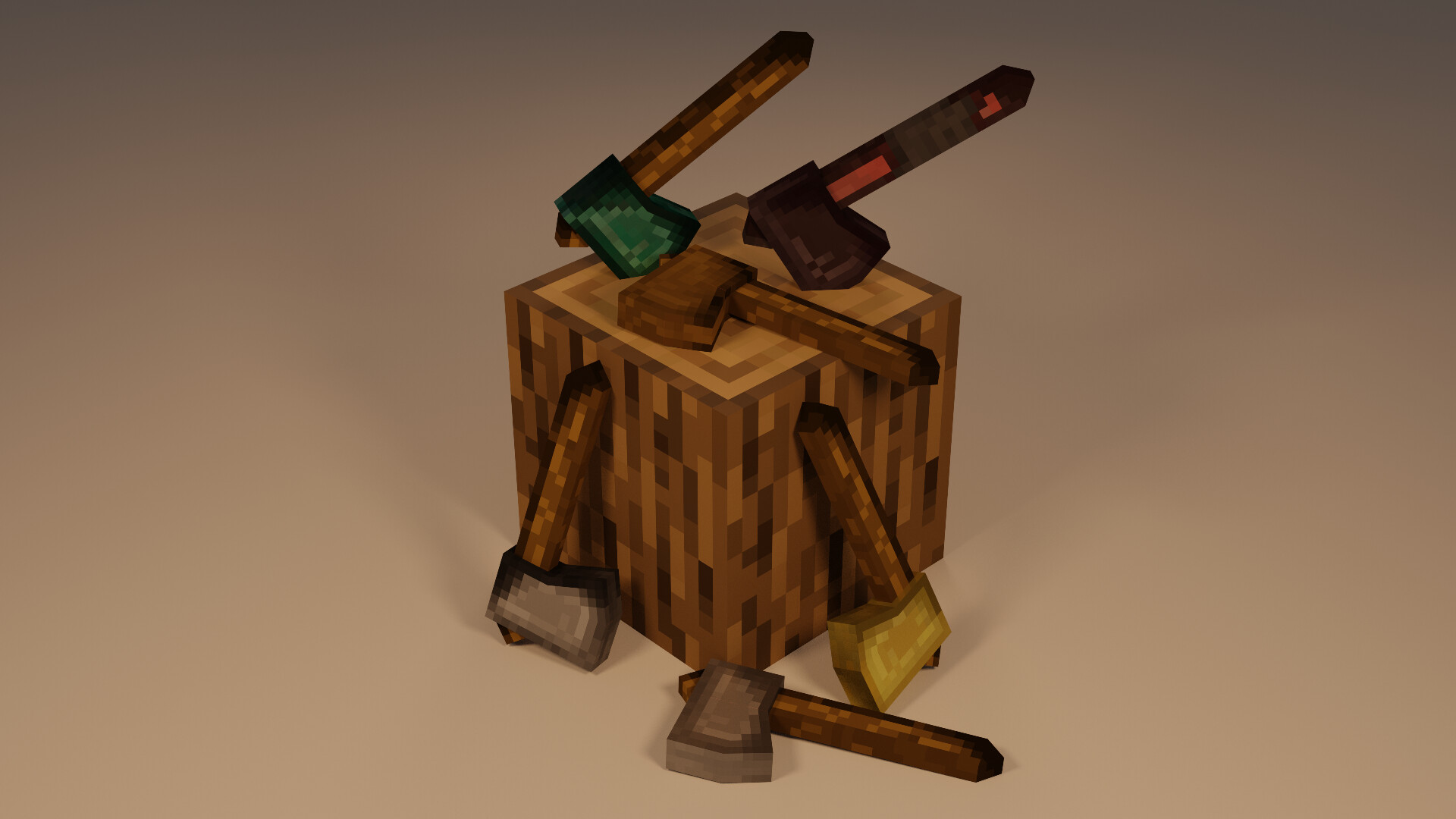 MisterGriimm's Woodcutting Axes (Vanilla Friendly) Minecraft Texture Pack
