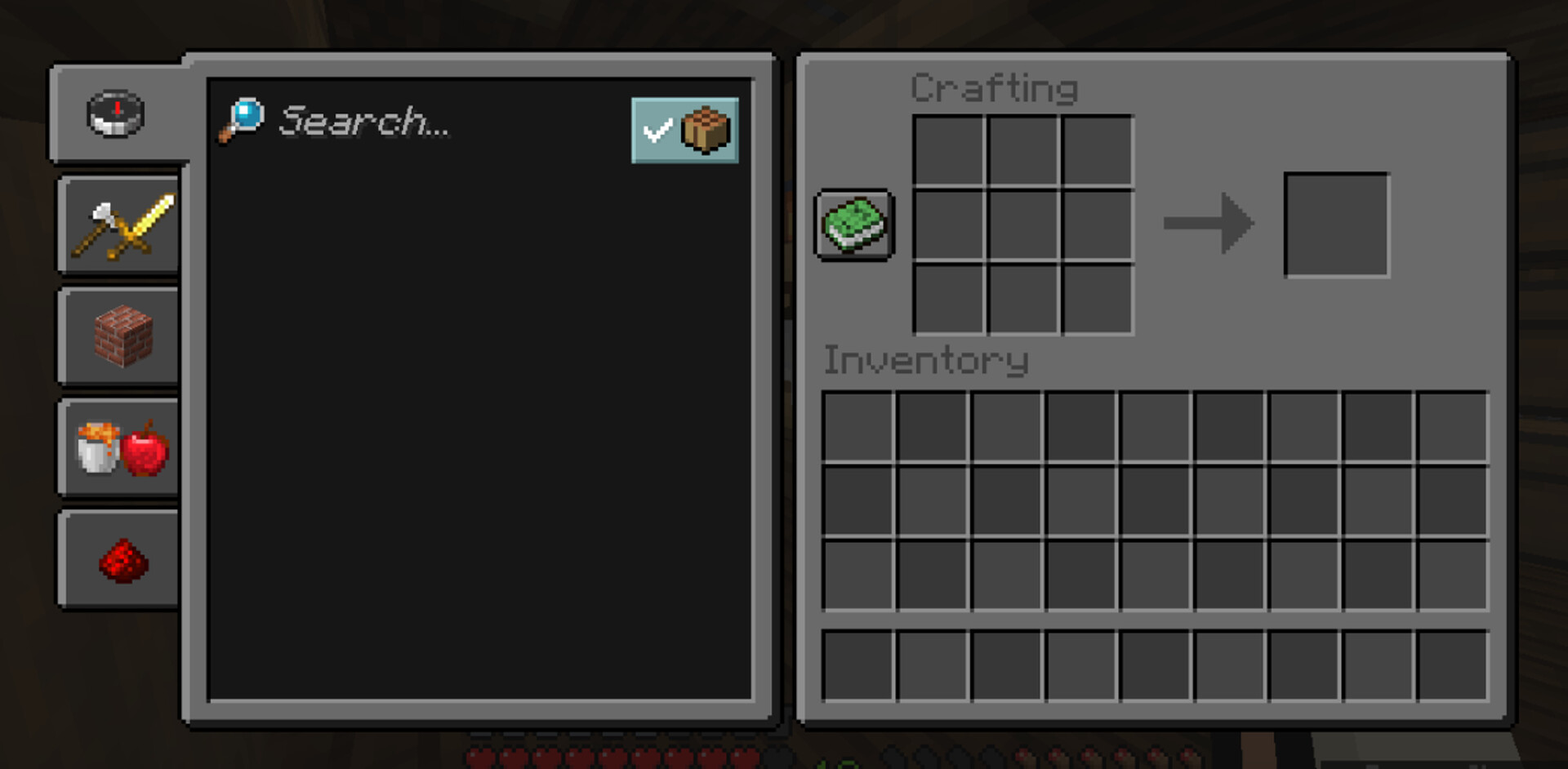 Dark UI Minecraft Texture Pack