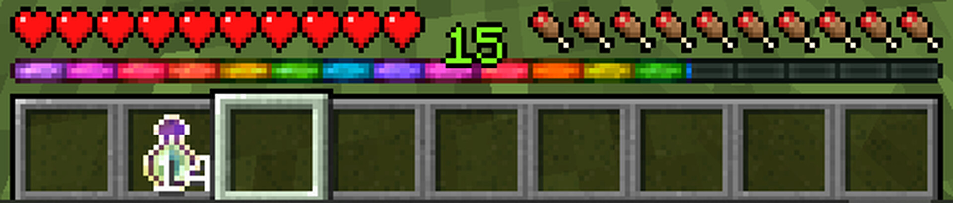 Rainbow XP Bar [UPDATE: Other Gui Overlays Added] Minecraft Texture Pack