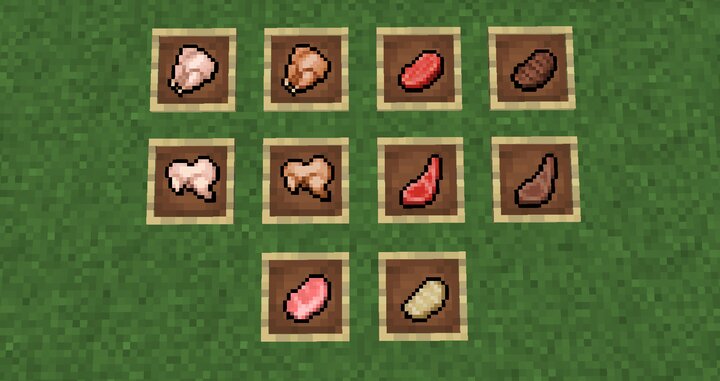 Meat with outlines! Minecraft Texture Pack