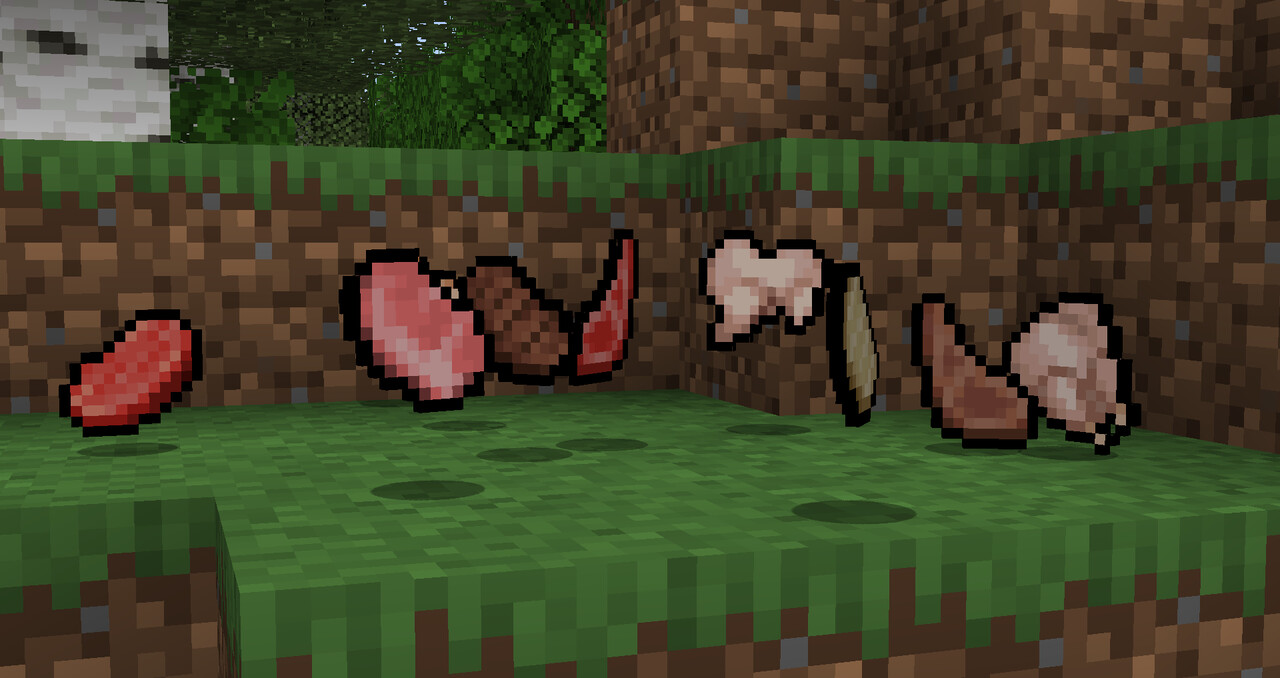 Meat with outlines! Minecraft Texture Pack