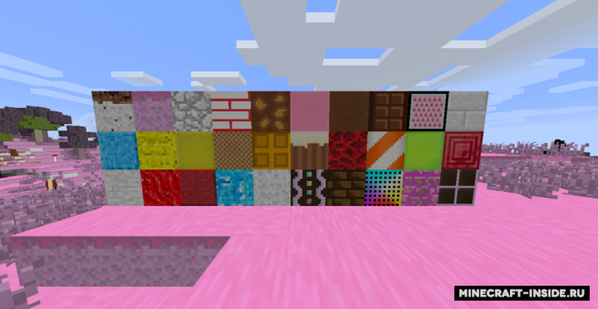 The world of sweets Minecraft Texture Pack