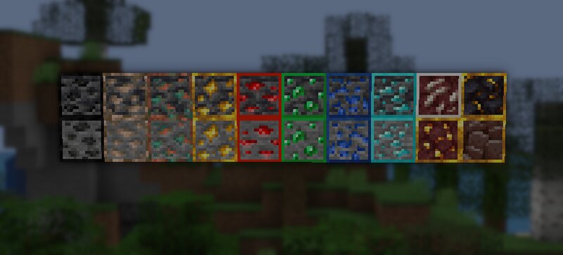 BrenyonRambo's Ore Borders Minecraft Texture Pack