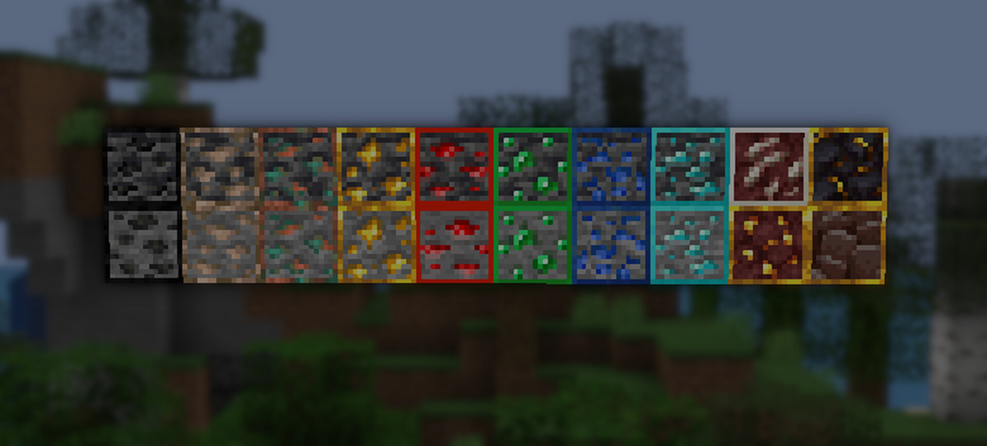BrenyonRambo's Ore Borders Minecraft Texture Pack