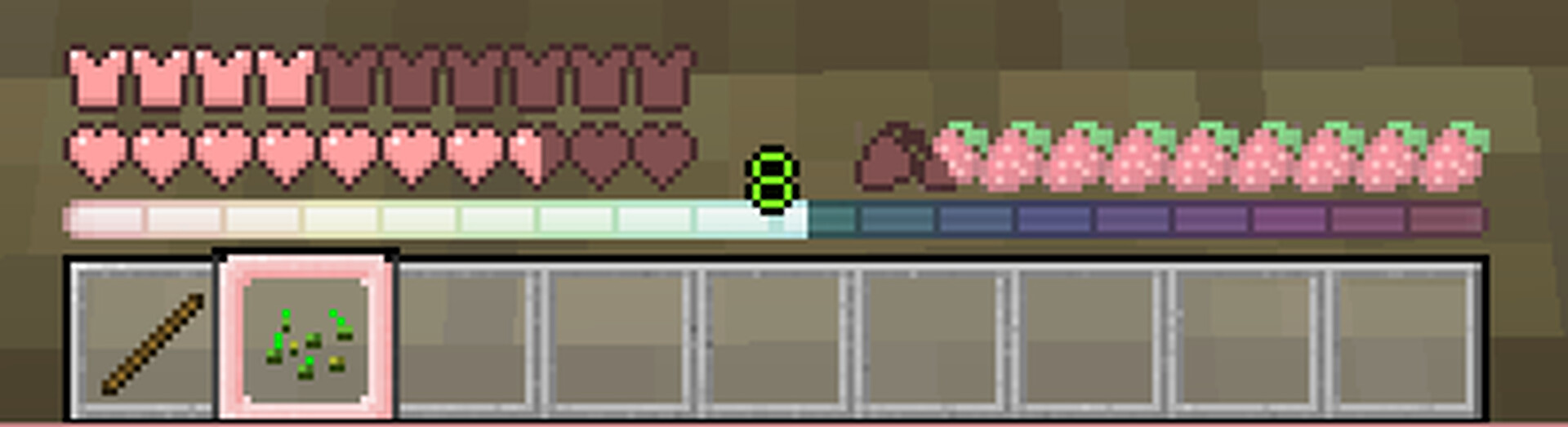 Pastel Hotbar BEDROCK PORT Minecraft Texture Pack