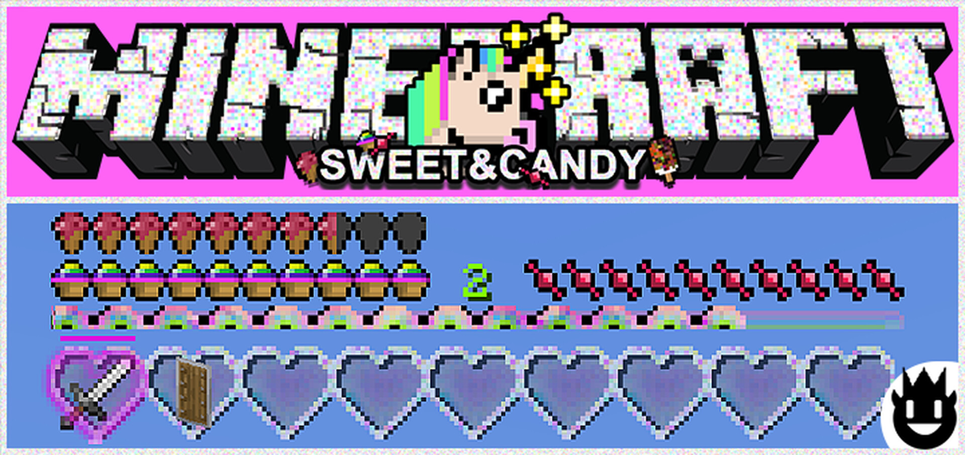 SWEET AND CANDY [BEDROCK] 🦄 Minecraft Texture Pack