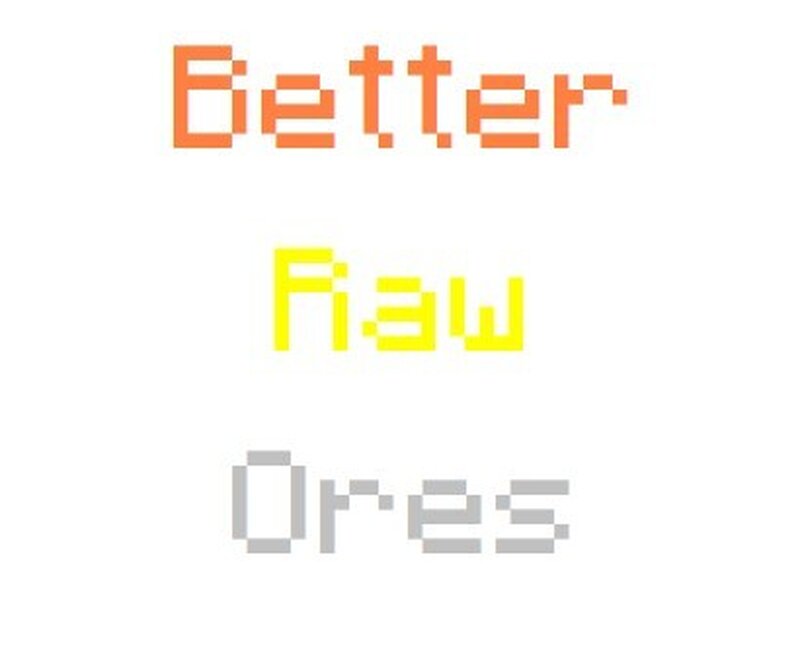 BETTER RAW ORES! Minecraft Texture Pack