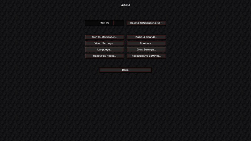 [April Fools] Dark Mode with a Hint of Red Minecraft Texture Pack