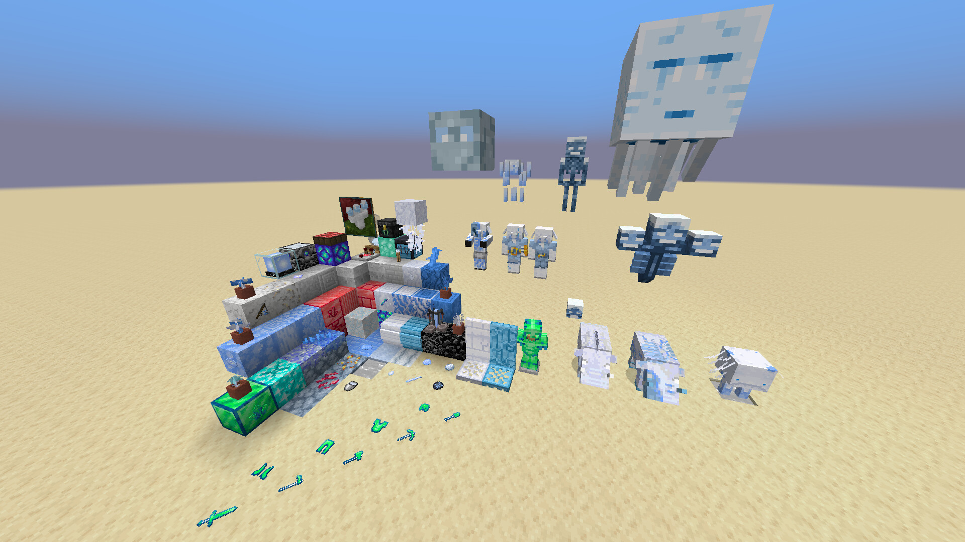 Upper - A cold replacement of the Nether Minecraft Texture Pack