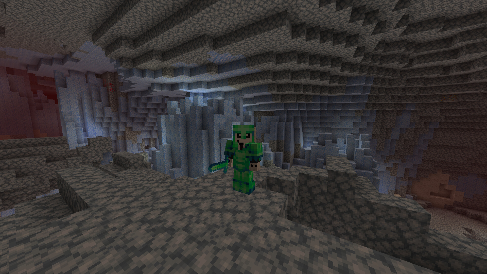 Upper - A cold replacement of the Nether Minecraft Texture Pack