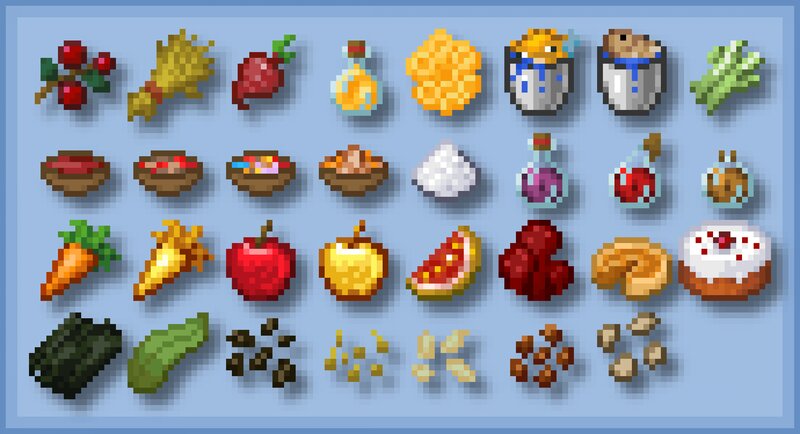 Consistent Food/Crops - Java Minecraft Texture Pack