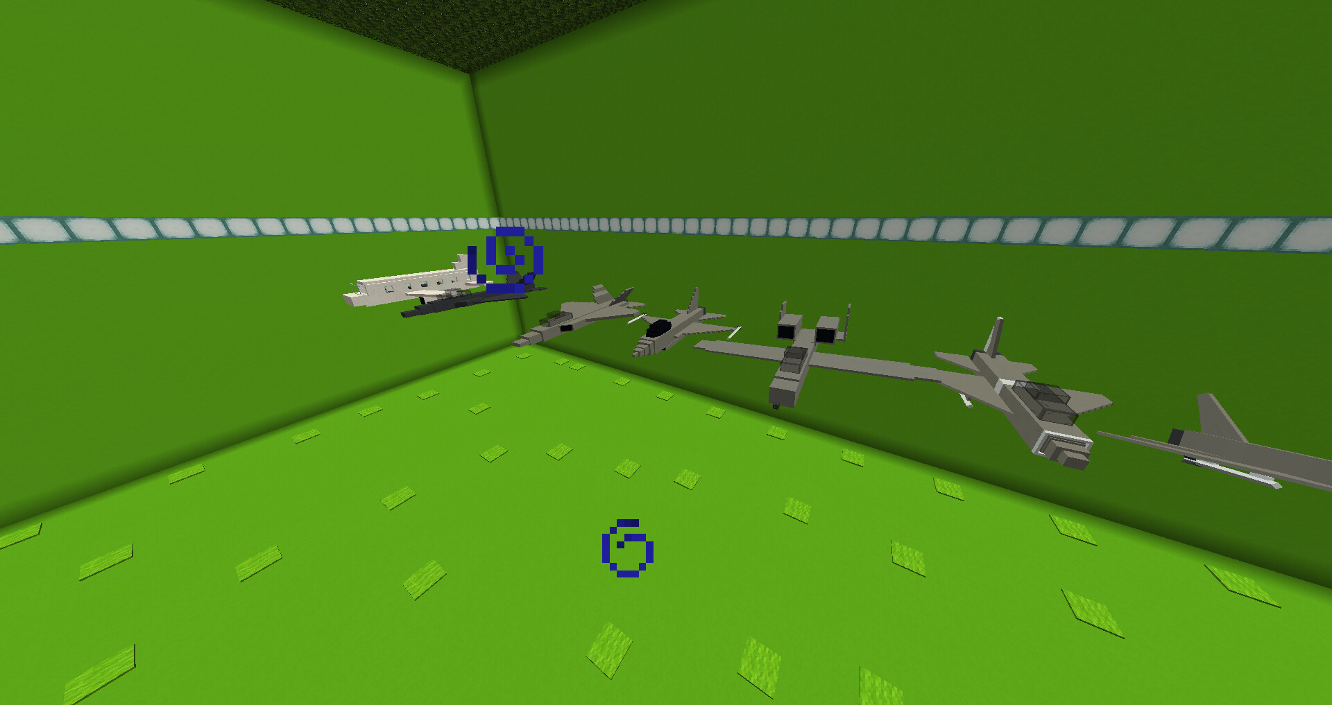 planes, guns and motorbikes in vanilla Minecraft Texture Pack