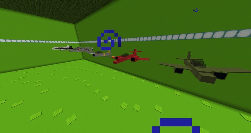 planes, guns and motorbikes in vanilla Minecraft Texture Pack