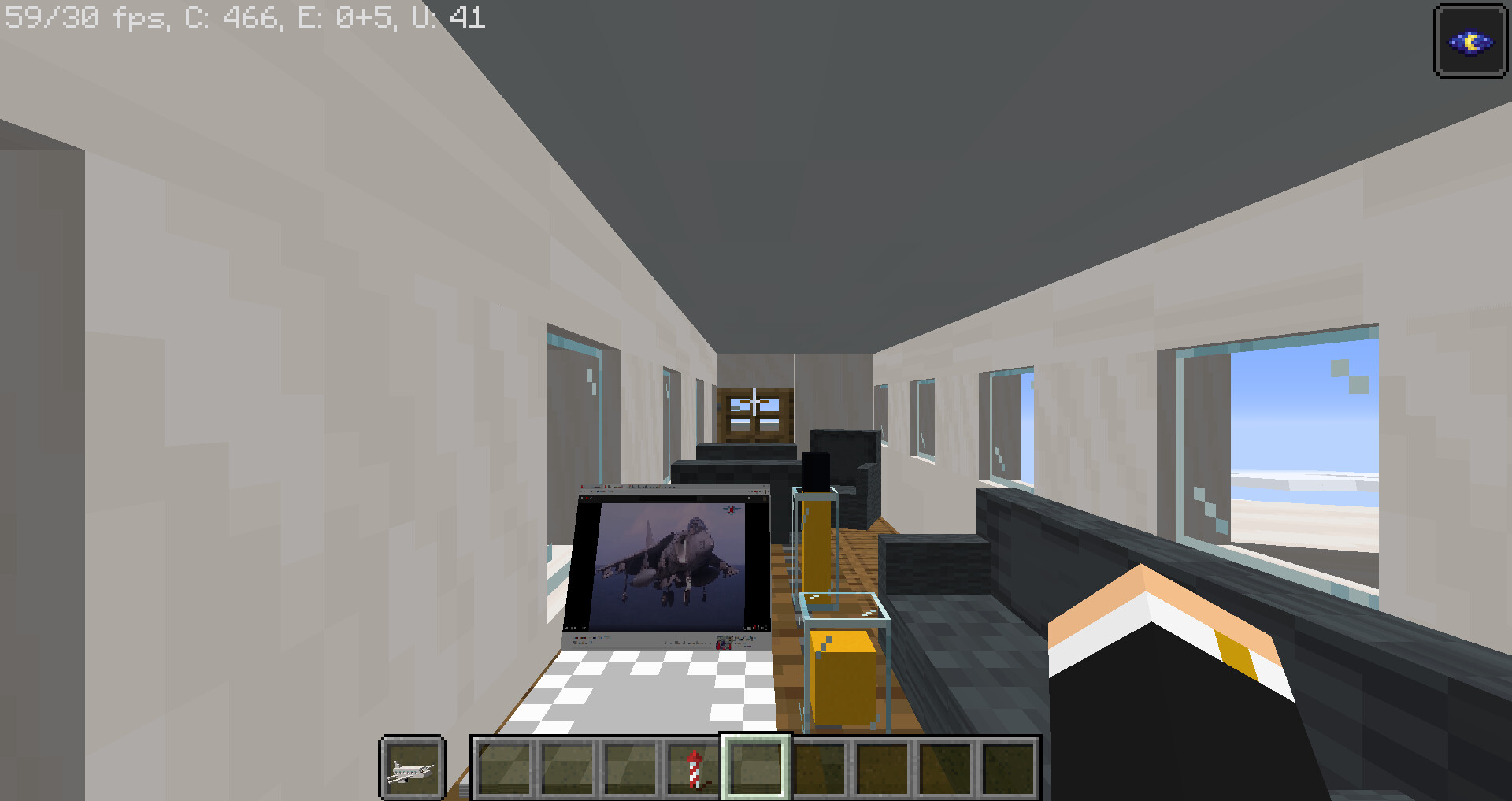 planes, guns and motorbikes in vanilla Minecraft Texture Pack