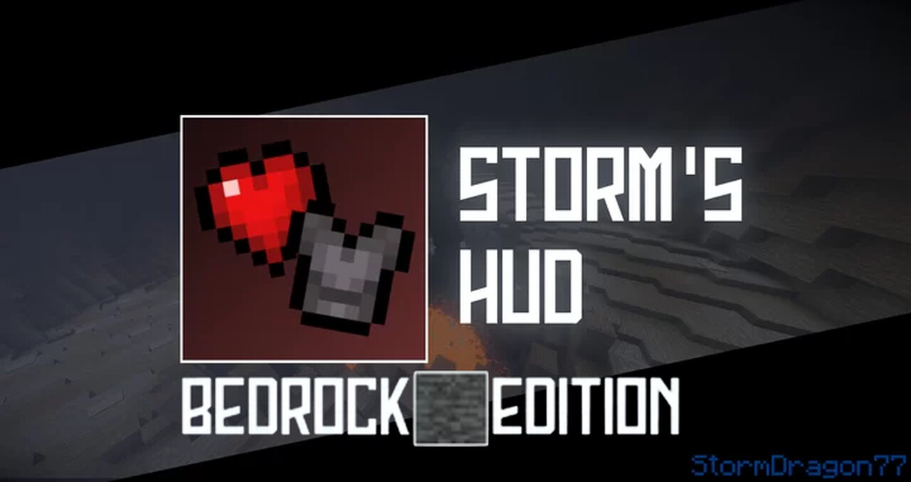 Storm's HUD | Bedrock Edition Minecraft Texture Pack