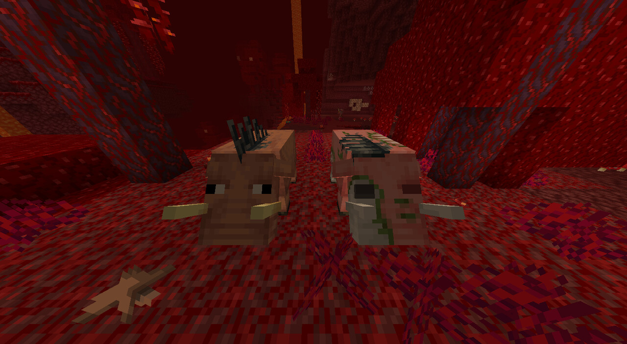 Human-eyed Piglins Minecraft Texture Pack