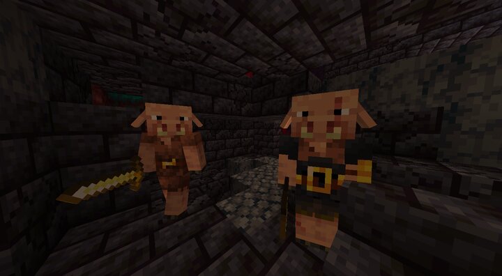 Human-eyed Piglins Minecraft Texture Pack