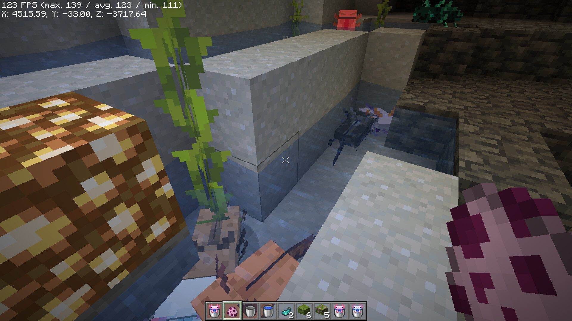 Colored Axolotl Buckets With Babies More Axolotl Variants Mod ...