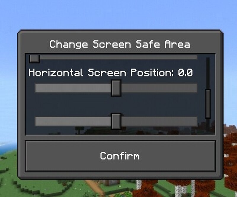 Adjustable Safe Zone Screen | Bedrock Edition Minecraft Texture Pack