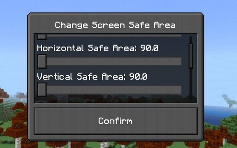 Adjustable Safe Zone Screen | Bedrock Edition Minecraft Texture Pack