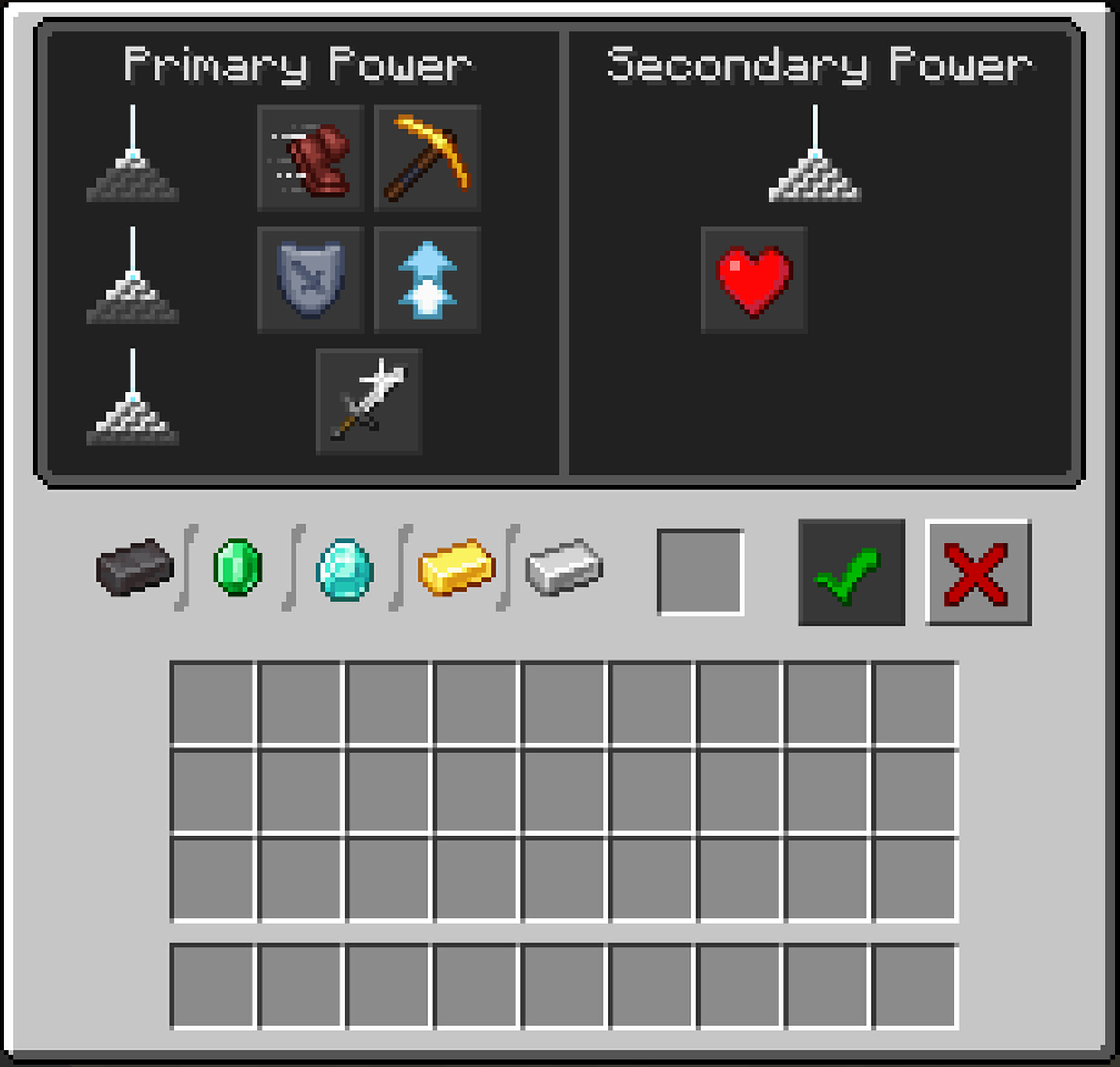 Accurate Beacon GUI Minecraft Texture Pack