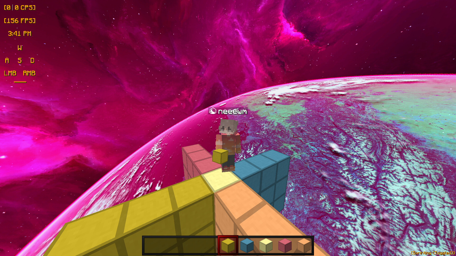 Pink Earth Sky Overlay Minecraft Texture Pack