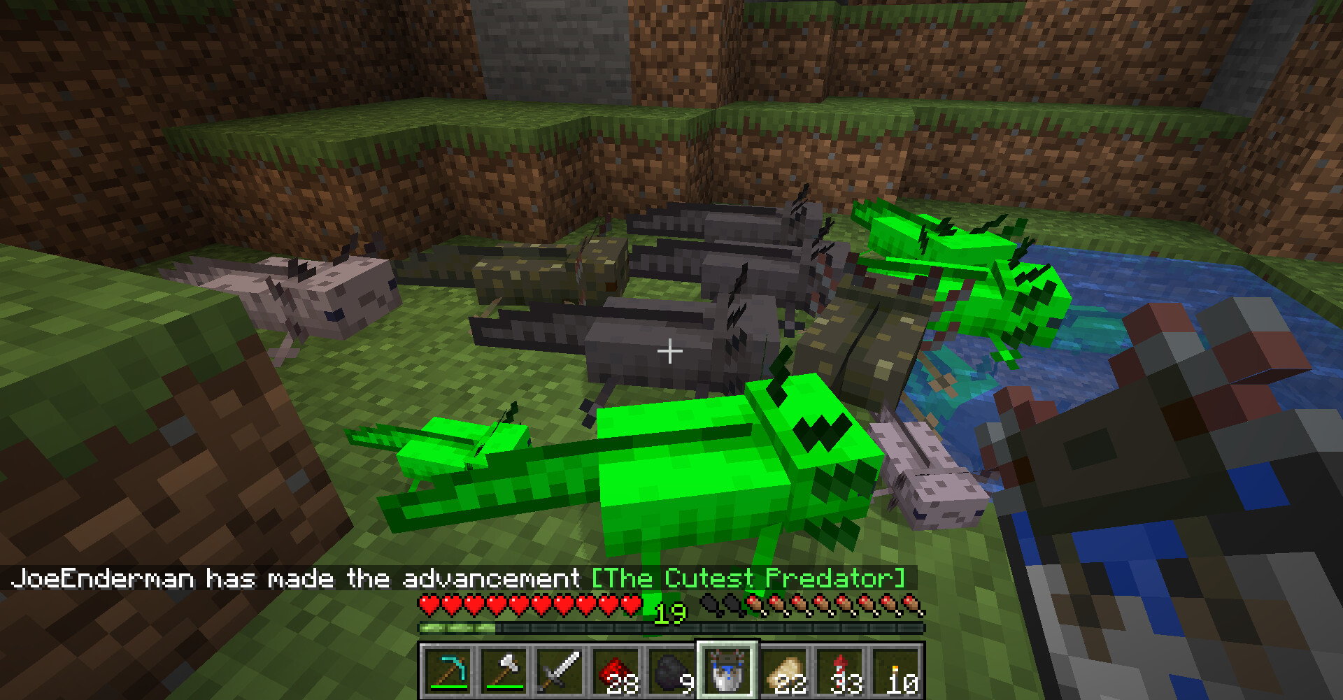 Joe's Improved Axolotls Bedrock and Java compatible Minecraft Texture Pack