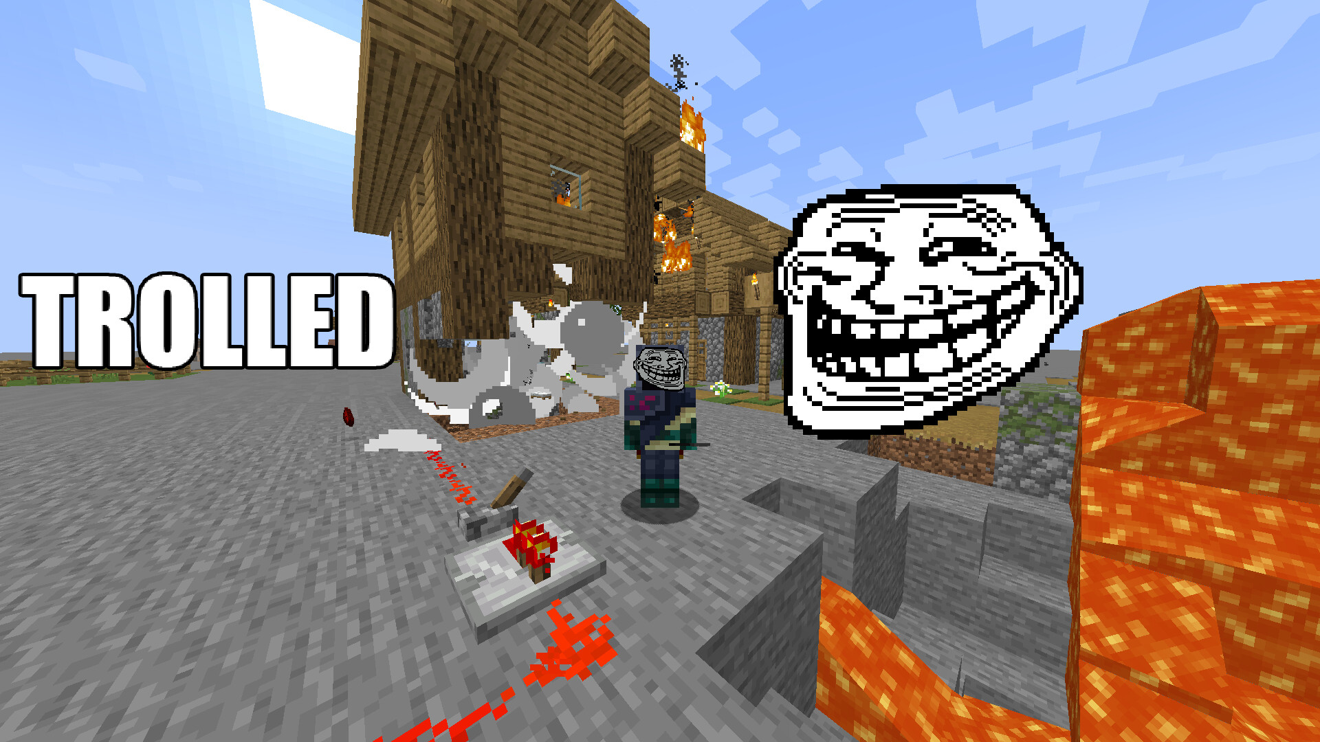 Troll Face Mask Minecraft Texture Pack