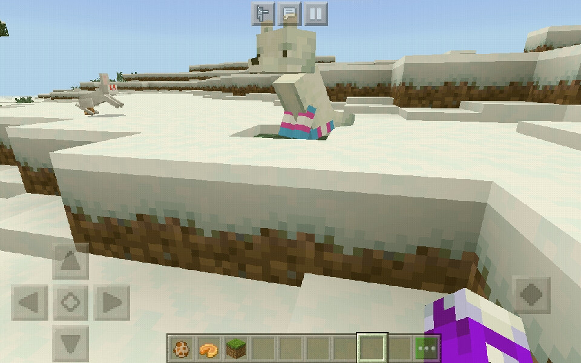 foxes wearing thigh highs with the trans flag Minecraft Texture Pack