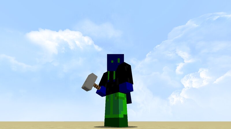 Mjölnir trident!! Minecraft Texture Pack