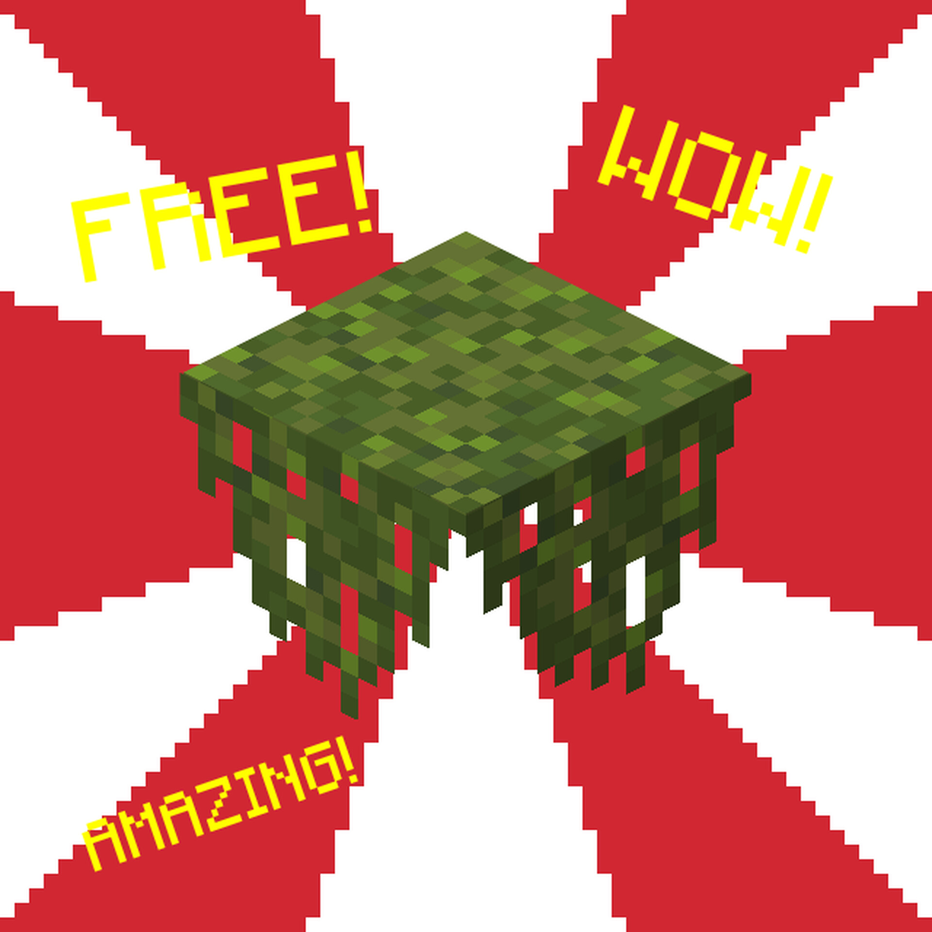 Wow! Hanging Moss! Minecraft Texture Pack