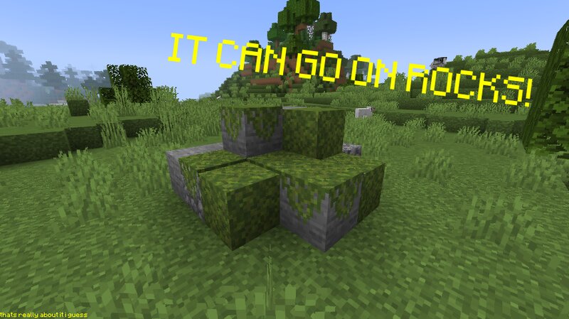 Wow! Hanging Moss! Minecraft Texture Pack