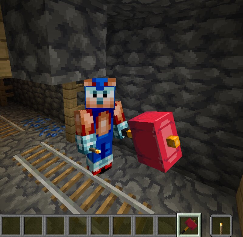 (32X) Rubber Hammer over Diamond Axe Minecraft Texture Pack