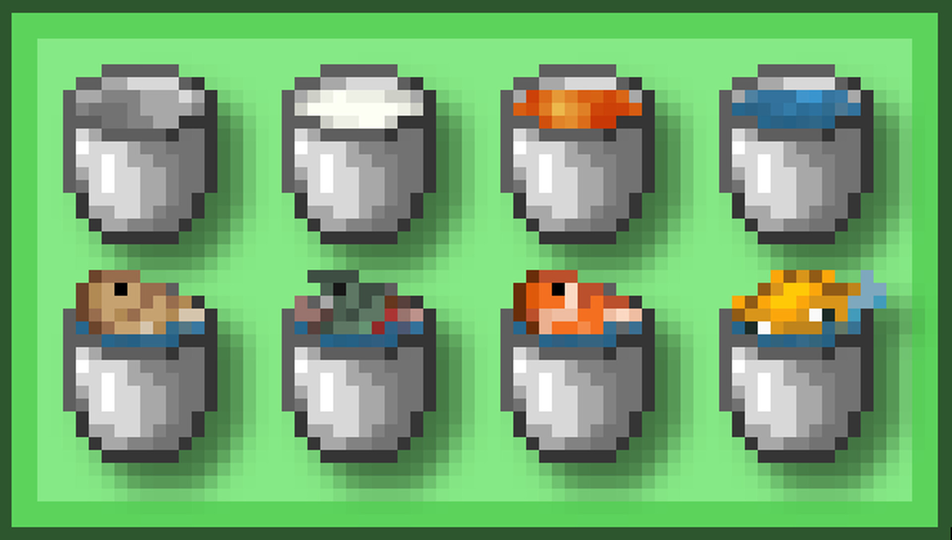Buckets+ : Java Minecraft Texture Pack