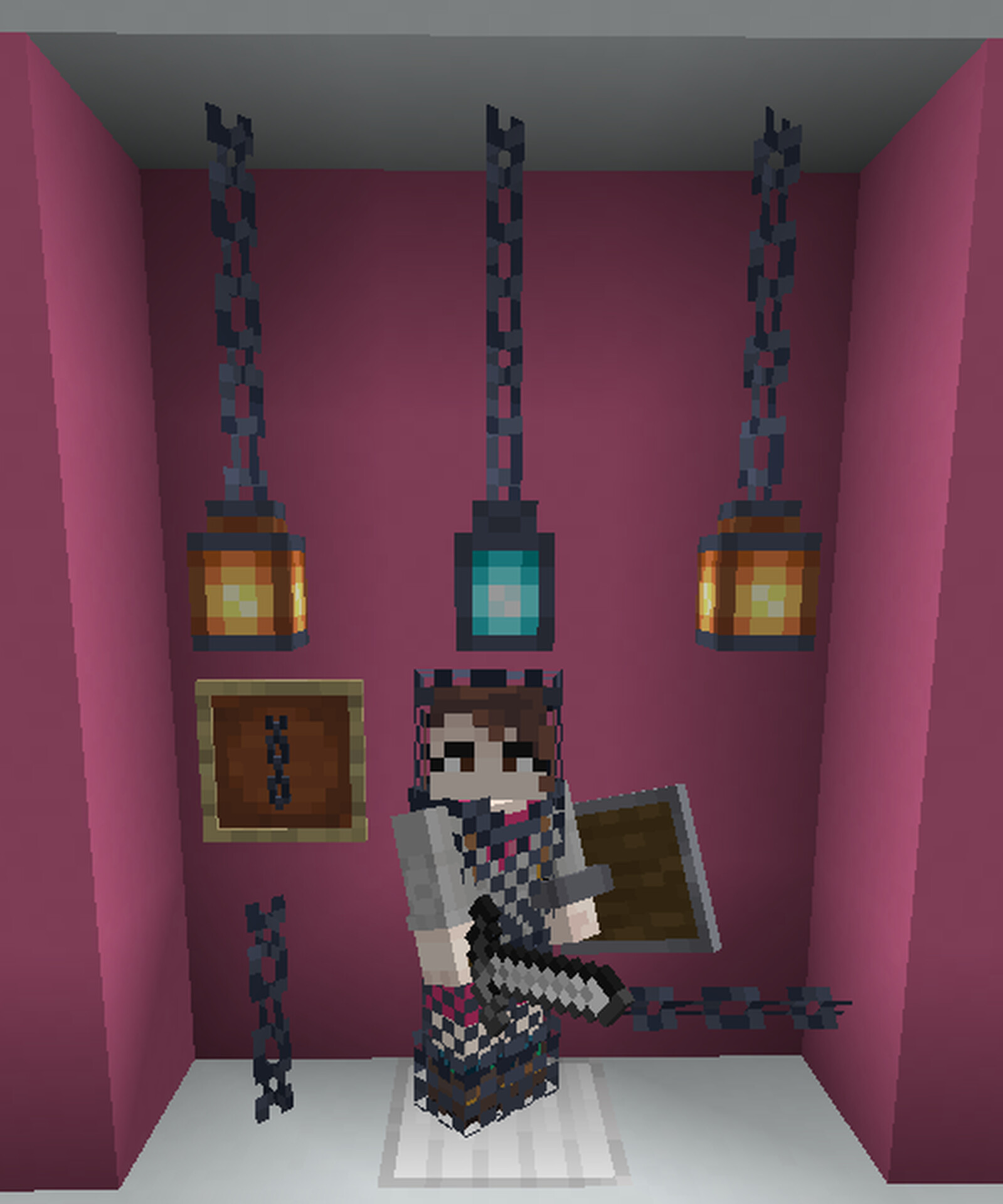 Consistent Chains + No Shoulder Guards - Java Edition (Ft. NeraW) Minecraft Texture Pack