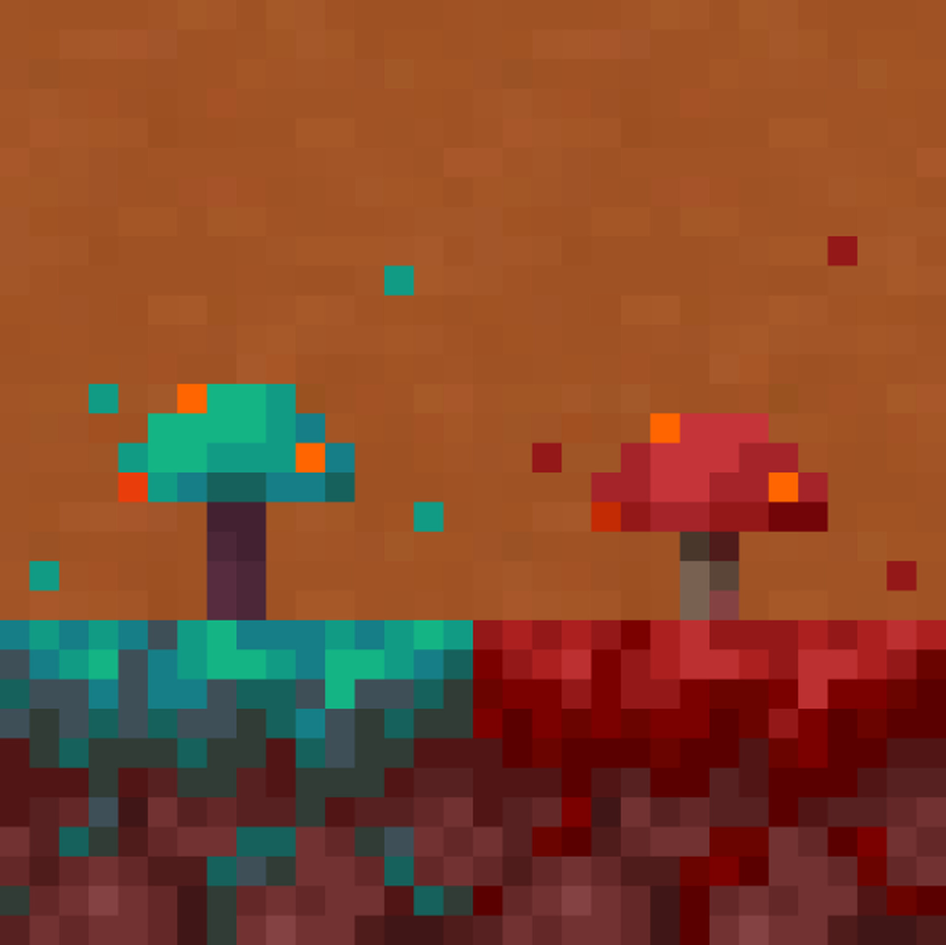 Overworld-like fungus Minecraft Texture Pack