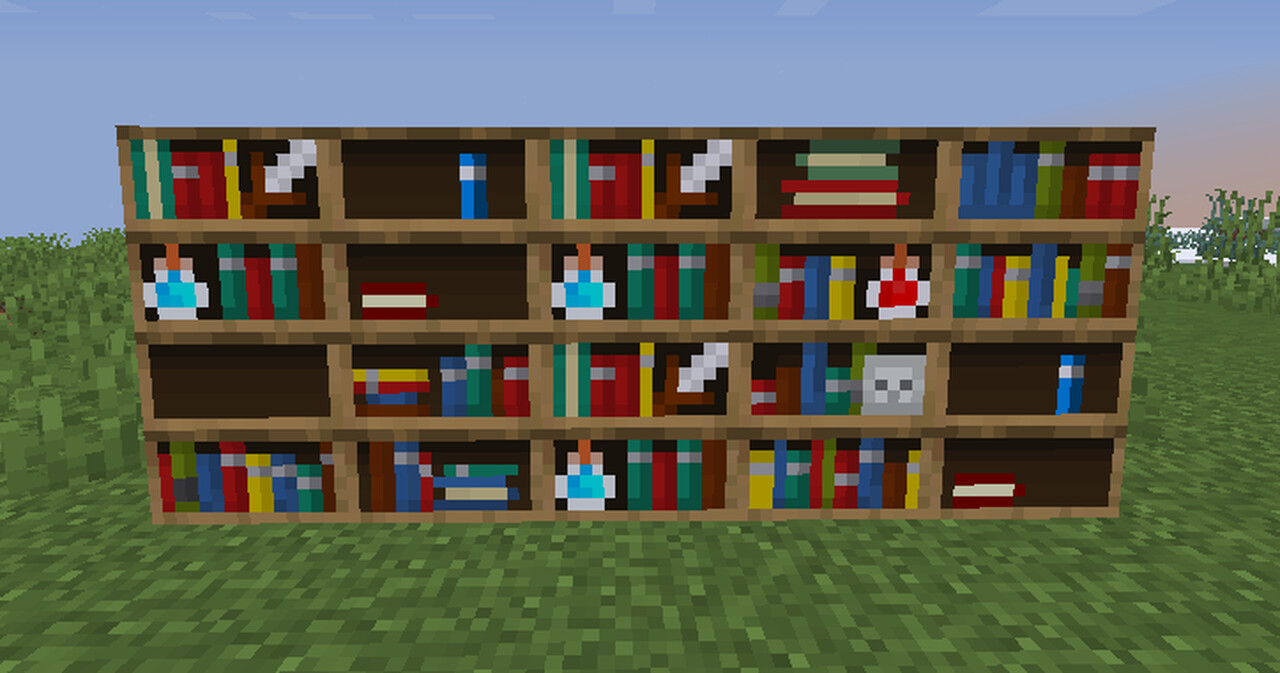More Bookshelfs!! Minecraft Texture Pack
