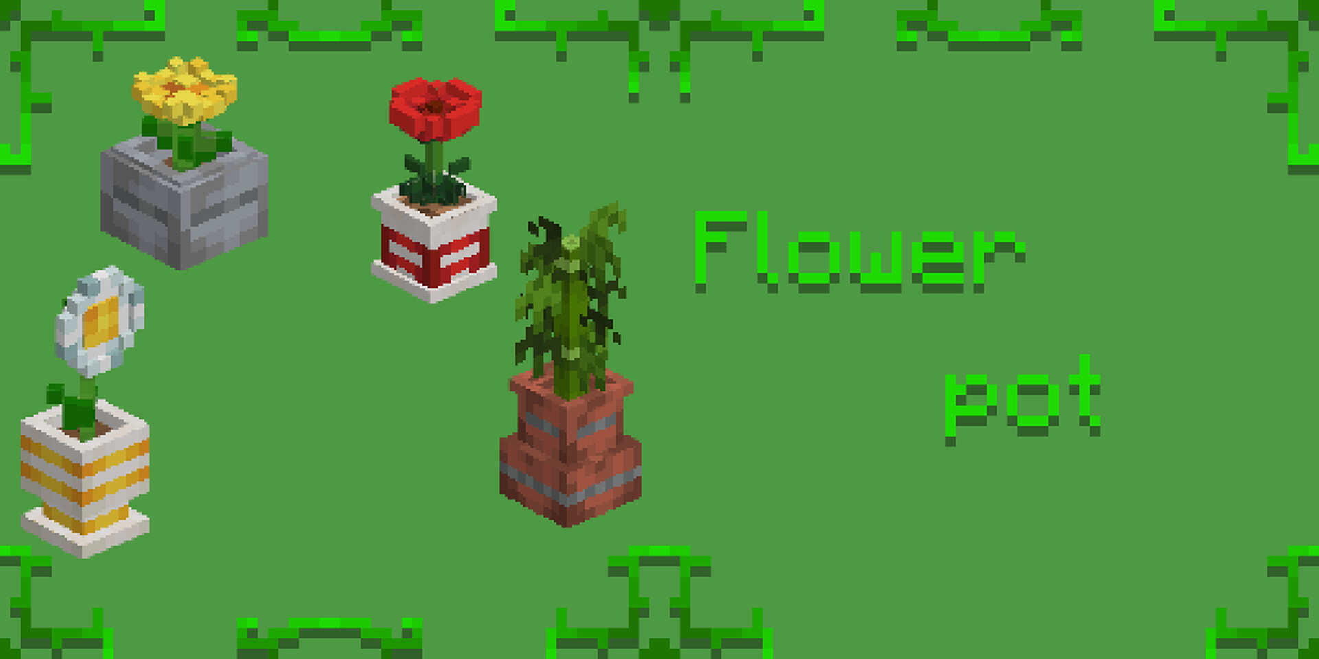 Flower Pot (Addons for TazerCraft) Java Minecraft Texture Pack