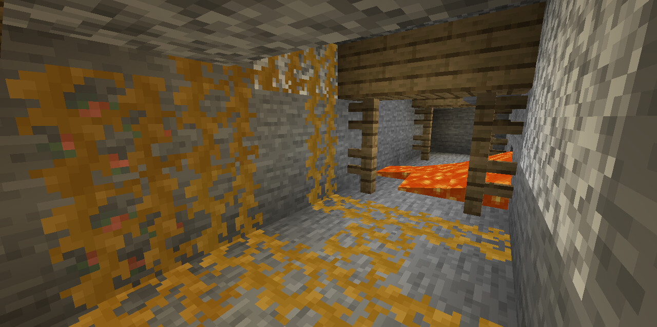 Glow Lichen to Cave Roots Minecraft Texture Pack