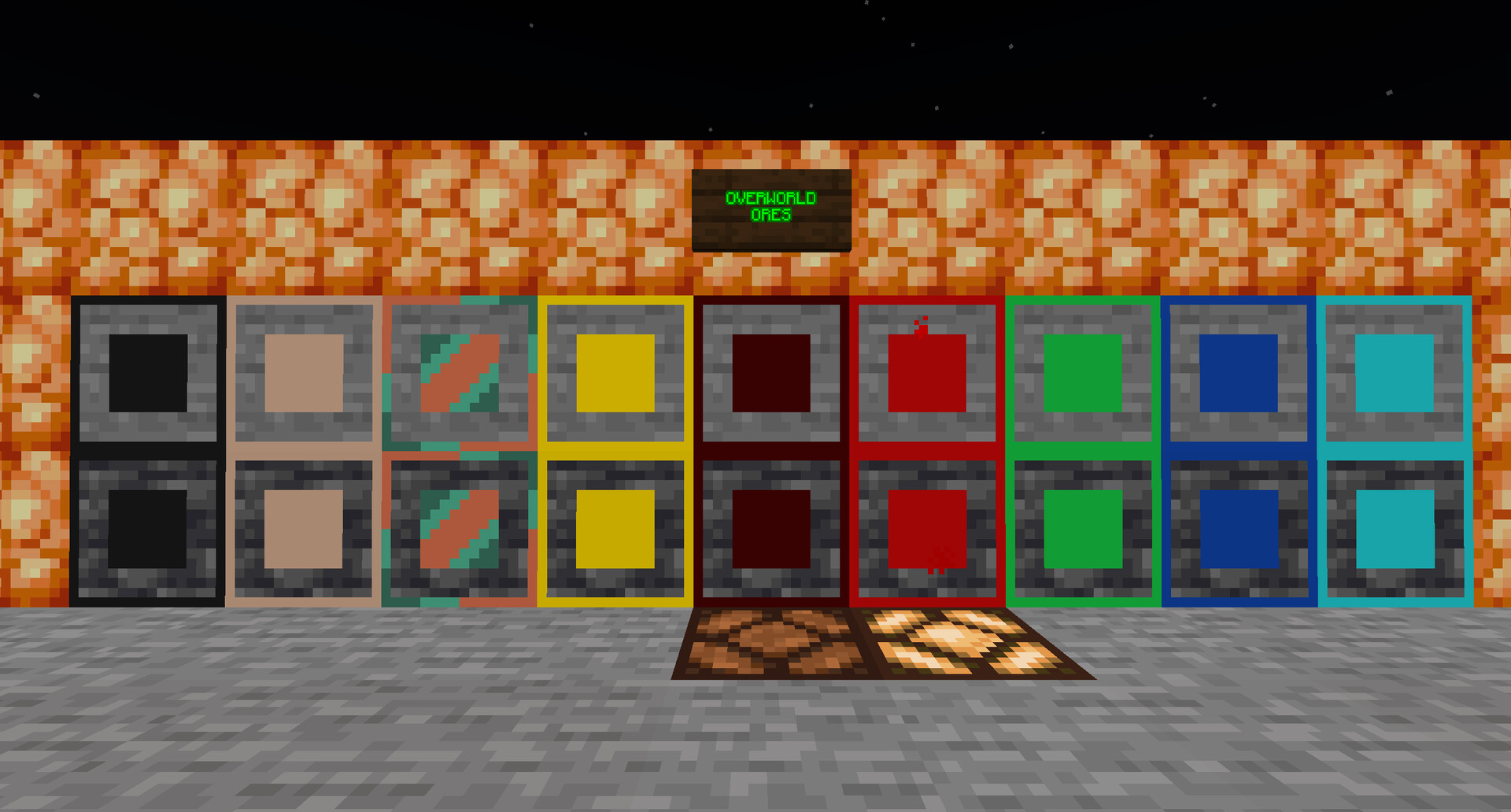 Simple Ores(and more) with borders pack Minecraft Texture Pack