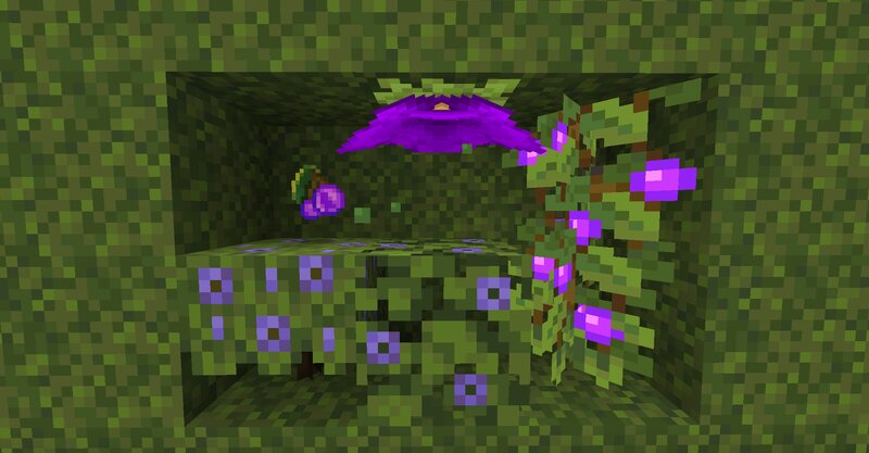 Purple lush caves Minecraft Texture Pack