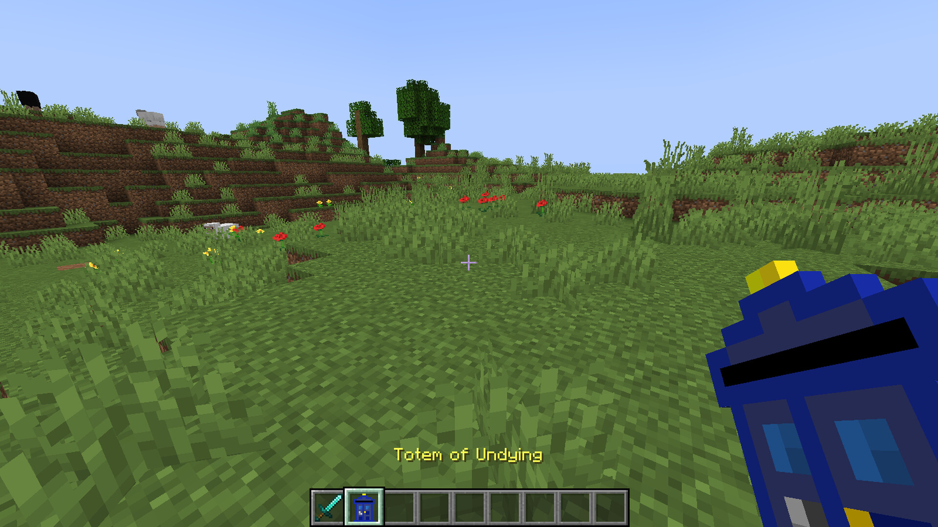 Tardis from Doctor Who - Totem Of Undying Minecraft Texture Pack