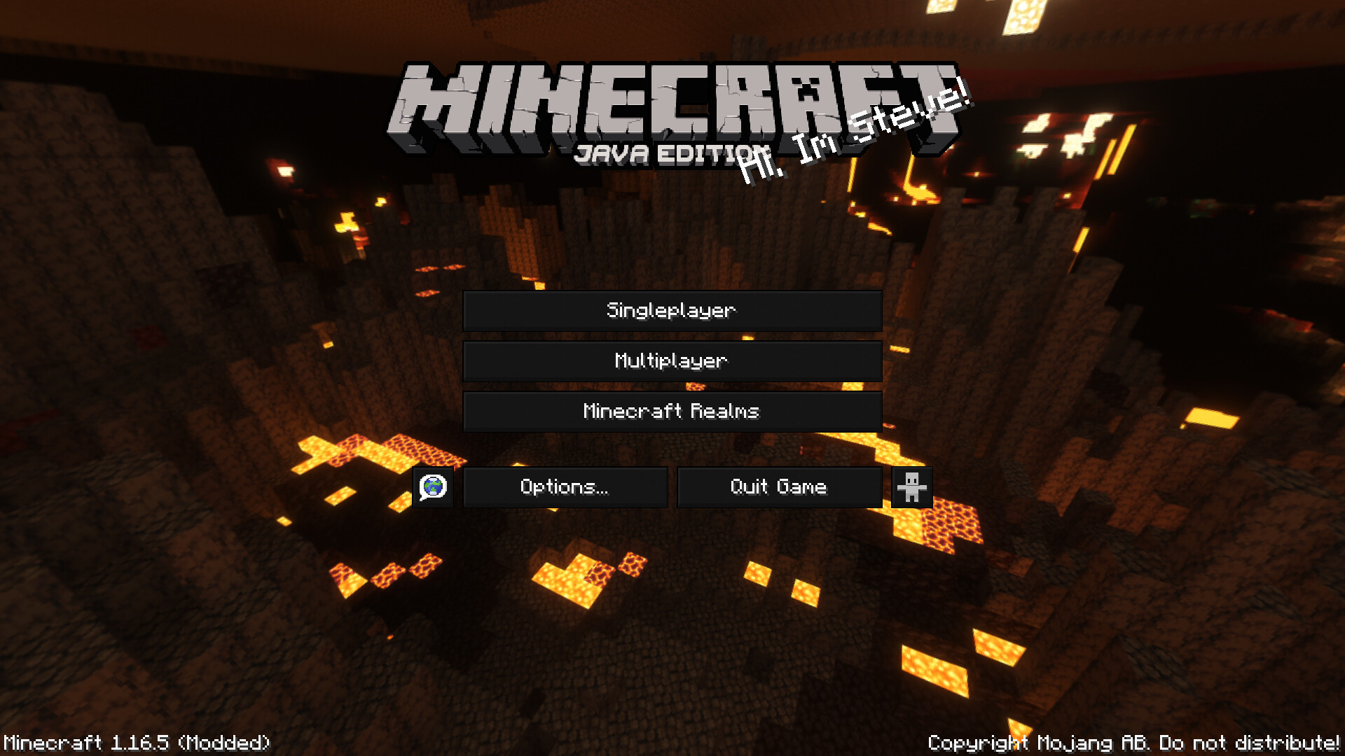 Basalt Deltas - Nether Menu Panorama with Shader! Minecraft Texture Pack