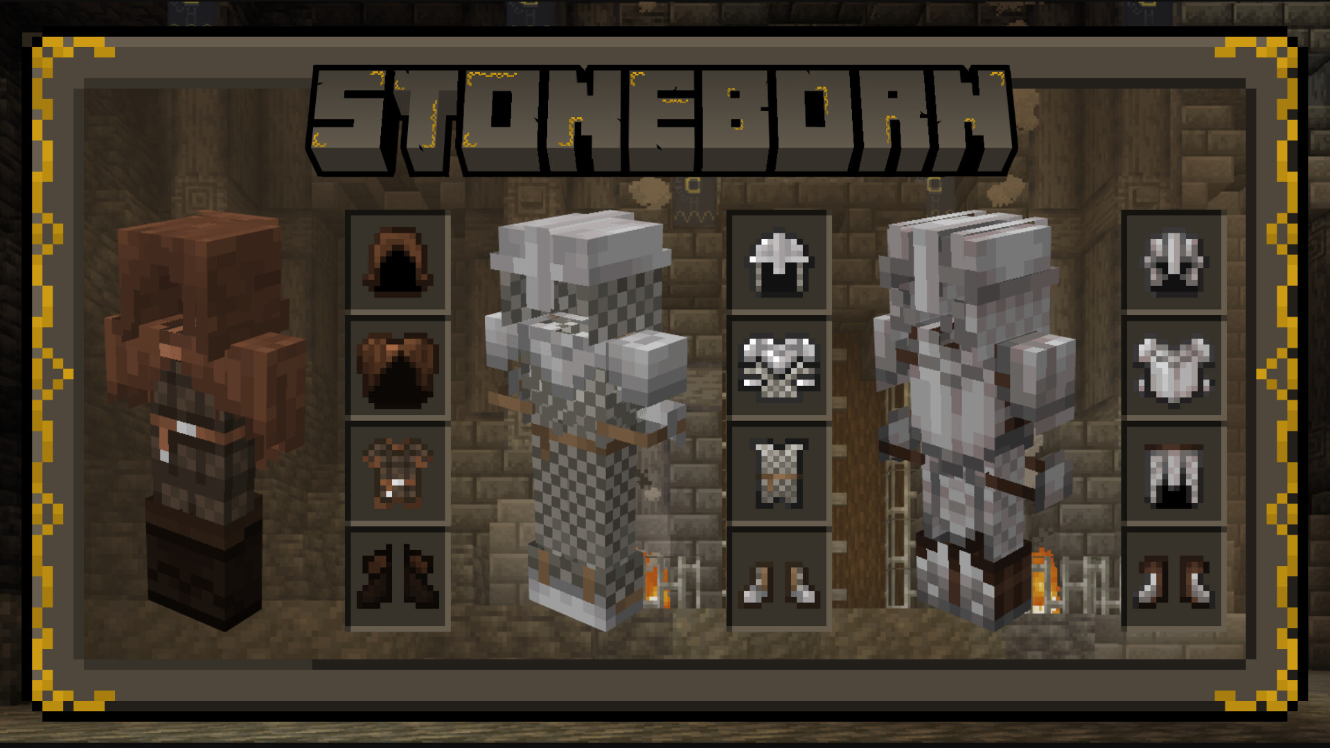 STONEBORN - Dwarven-Fantasy Inspired Gear Overhaul Minecraft Texture Pack