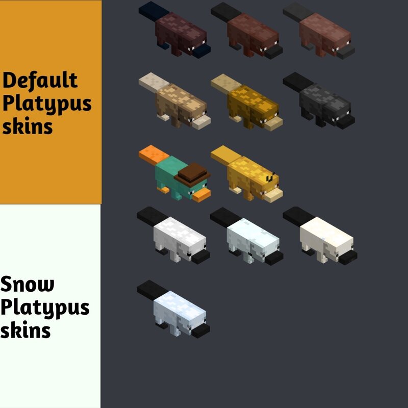 Platypus Pack By MrDrThor (Platypuses instead of foxes) 1.16.x ...
