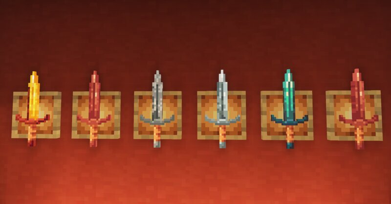 Vertical Swords! (no need optifine) Minecraft Texture Pack