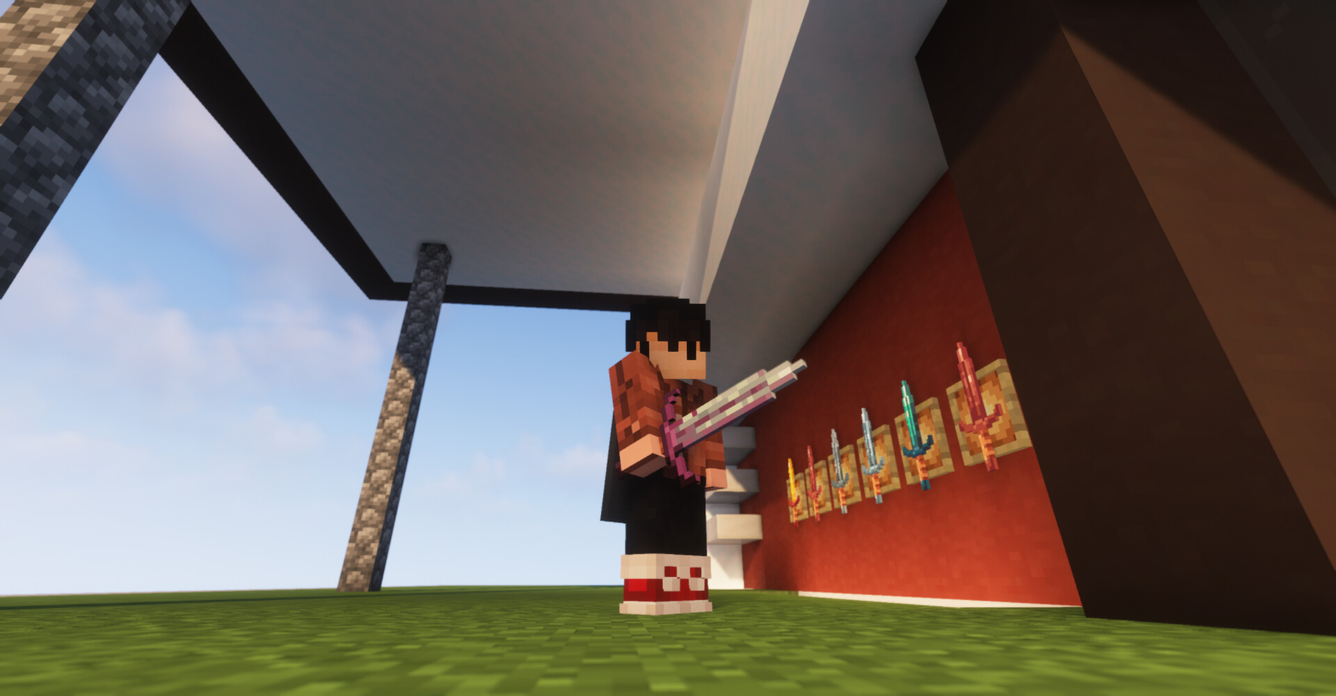 Vertical Swords! (no need optifine) Minecraft Texture Pack