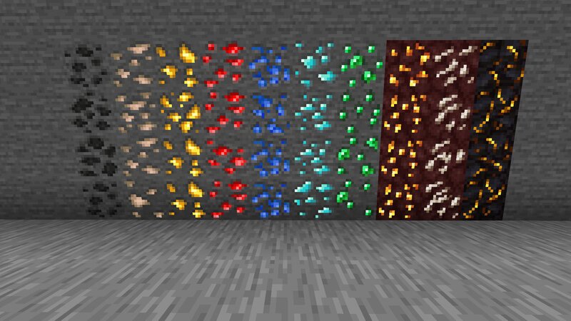 1.17 Style Variated Ores Minecraft Texture Pack