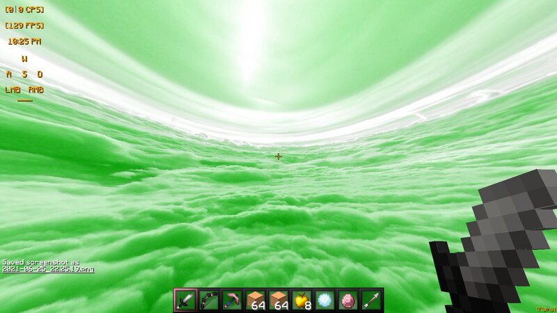 Lime Clouds (Sky Overlay) Minecraft Texture Pack